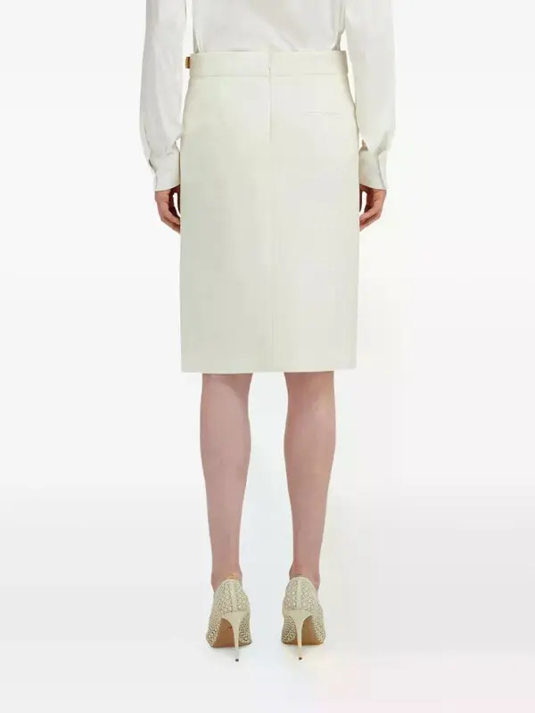 FERRAGAMO Hug Buckle Pencil Skirt - Neutrals