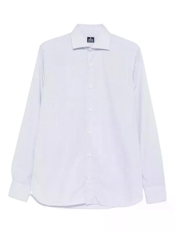 TRUZZI Buttoned Striped Shirt - Blue