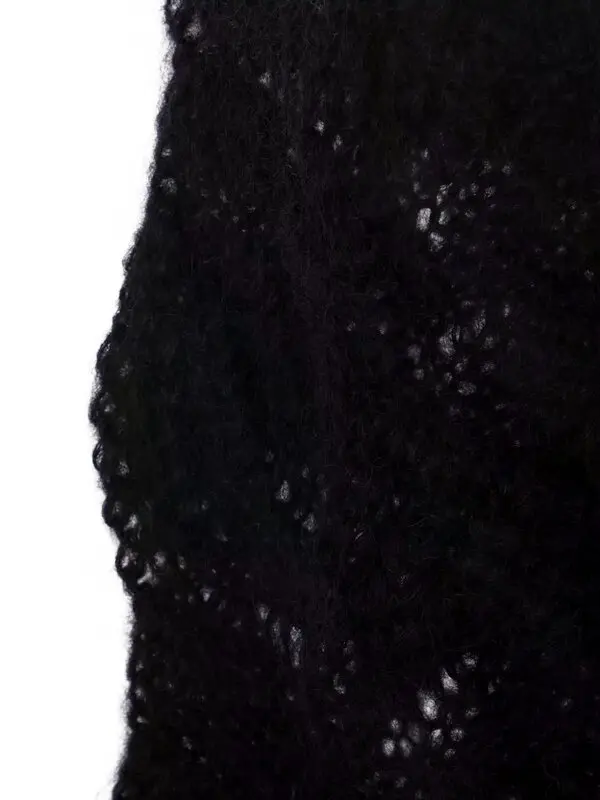 Comme Des Garçons Open-work Long-sleeve Sweater