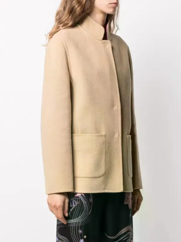 Alberta Ferretti Reversible Virgin Wool-blend Coat