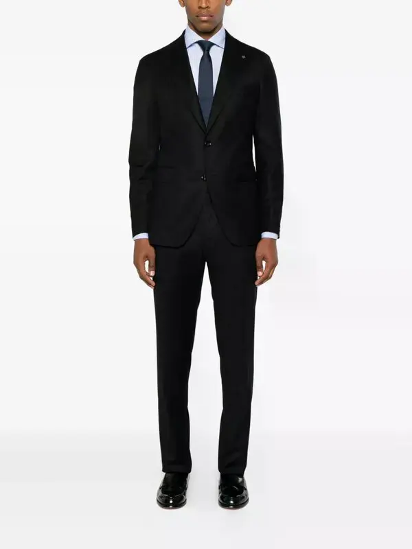 Tagliatore Notched-lapel Suit - Black