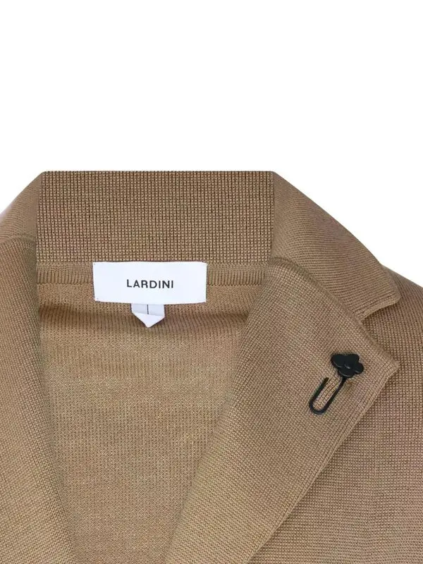 LARDINI Patch-pocket Three-button Wool Blazer