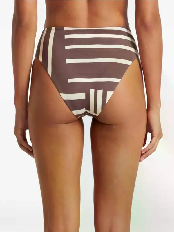 SIR. Linocut Striped Bikini Bottom