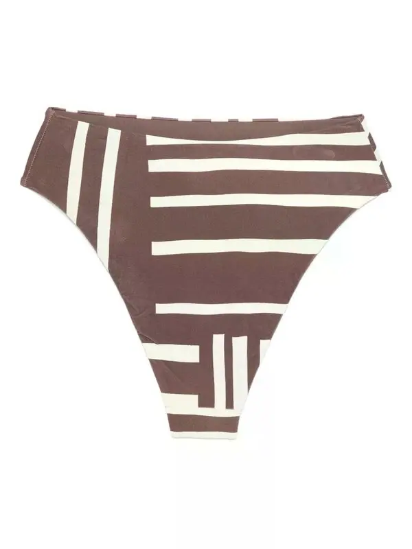 SIR. Linocut Striped Bikini Bottom