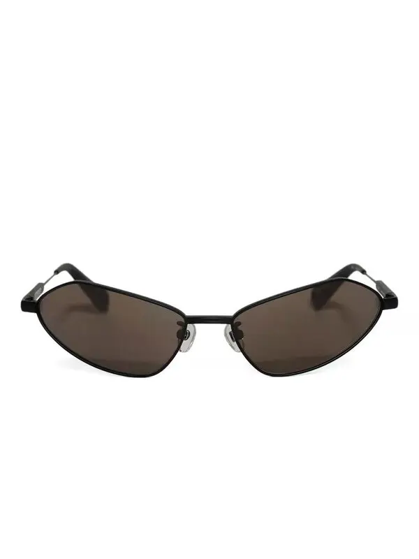 Linda Farrow X Jacquemus Geometric Sunglasses - Black