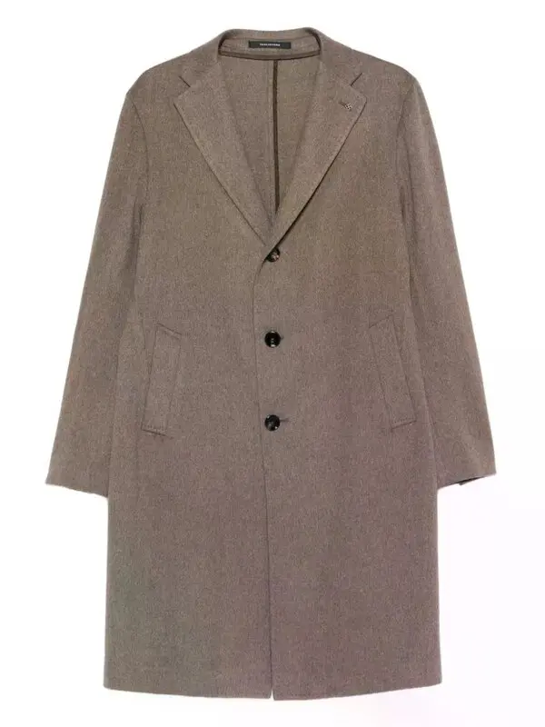 Tagliatore Buttoned Colorado Coat - Brown