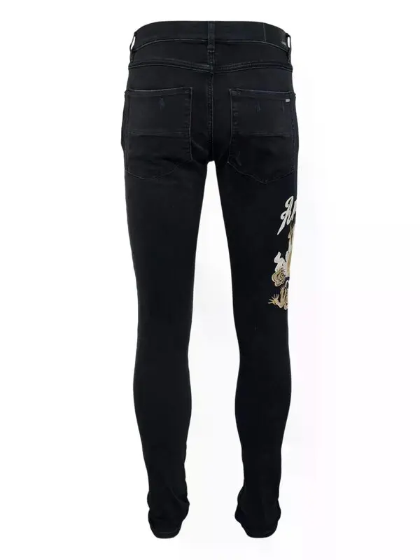 Amiri Dragon-embroidered Jeans