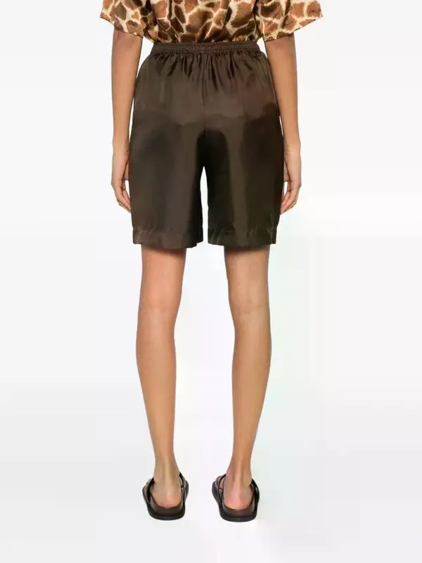 Loulou De Saison Zinia Elasticated Shorts - Brown