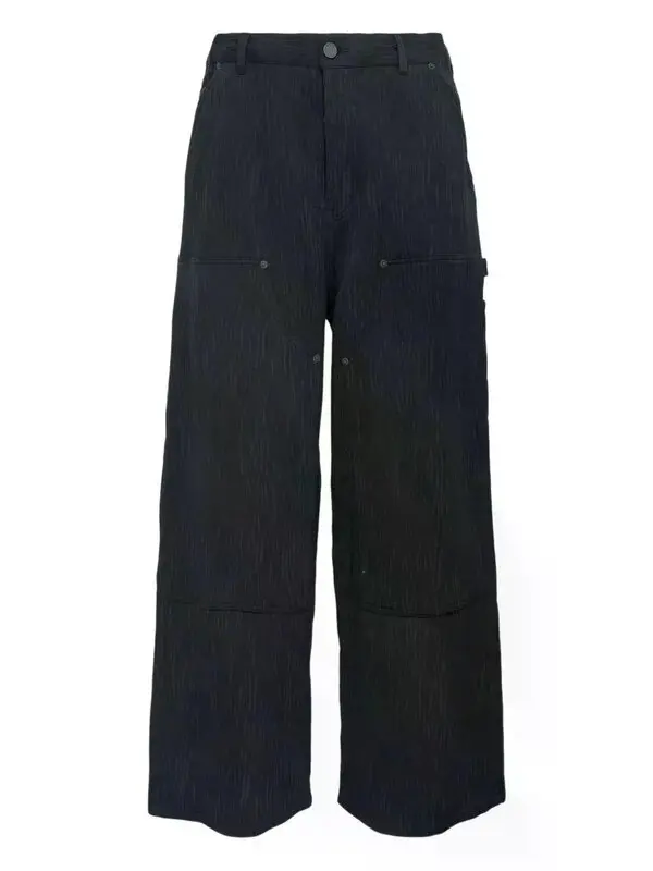 TAAKK Crepe-texture Trousers