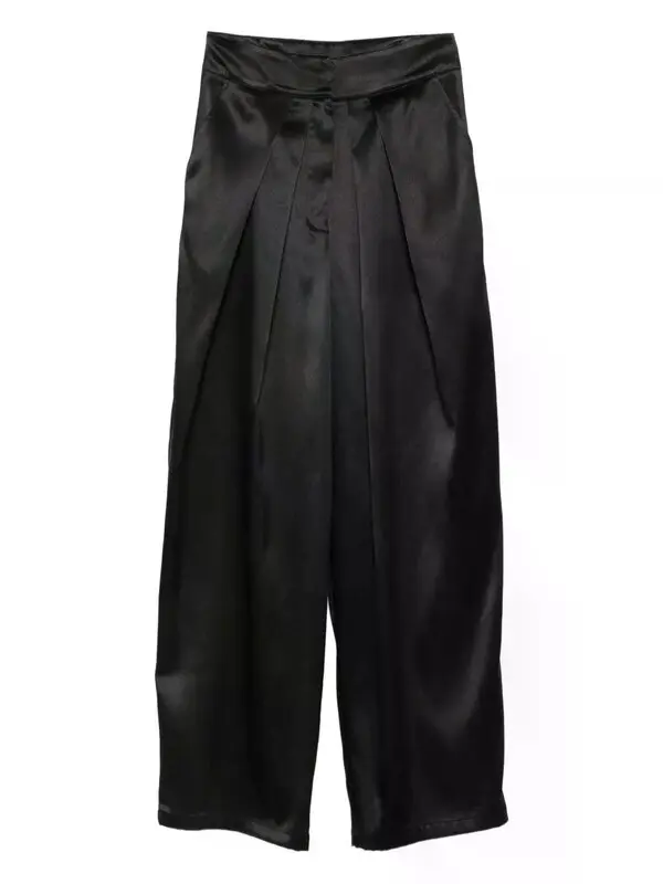 RHIZOME Taffeta Pleated Trousers