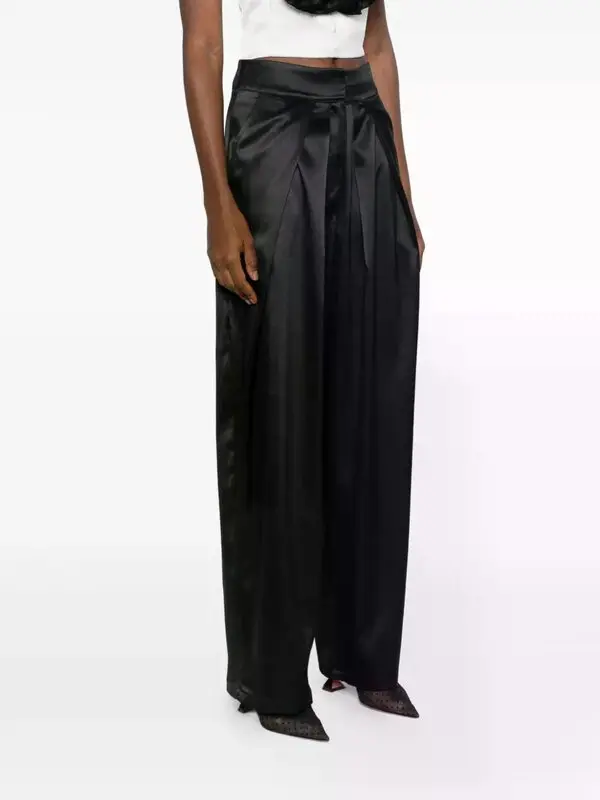 RHIZOME Taffeta Pleated Trousers