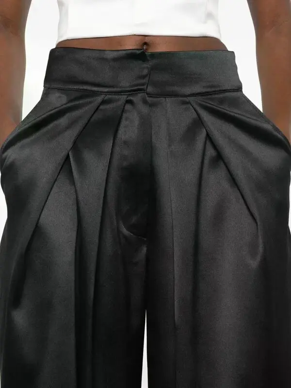 RHIZOME Taffeta Pleated Trousers