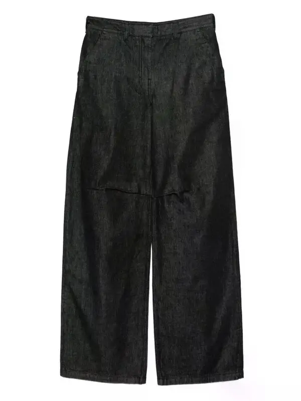 ENTIRE STUDIOS Side-pocket Wide Leg Jeans - Black