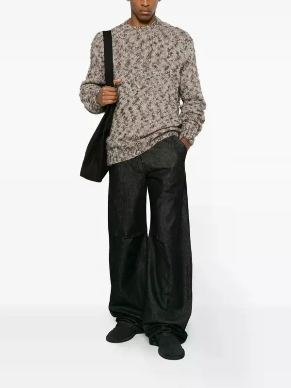 ENTIRE STUDIOS Side-pocket Wide Leg Jeans - Black