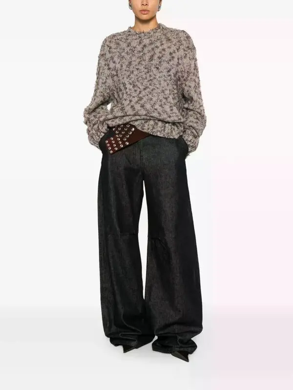 ENTIRE STUDIOS Side-pocket Wide Leg Jeans - Black