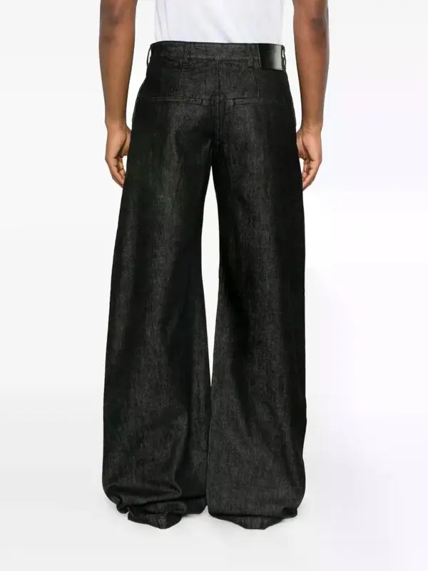 ENTIRE STUDIOS Side-pocket Wide Leg Jeans - Black