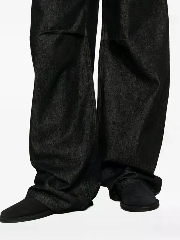 ENTIRE STUDIOS Side-pocket Wide Leg Jeans - Black