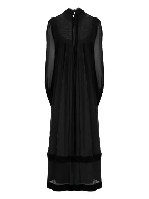 Alberta Ferretti Sheer Maxi Dress