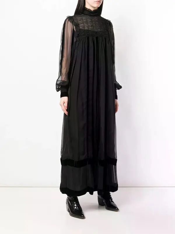 Alberta Ferretti Sheer Maxi Dress