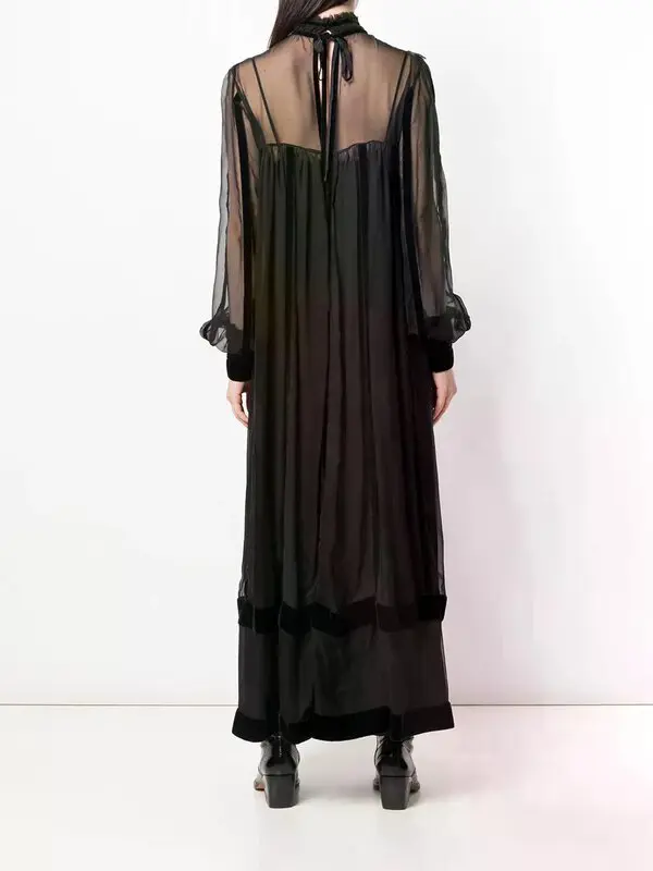 Alberta Ferretti Sheer Maxi Dress