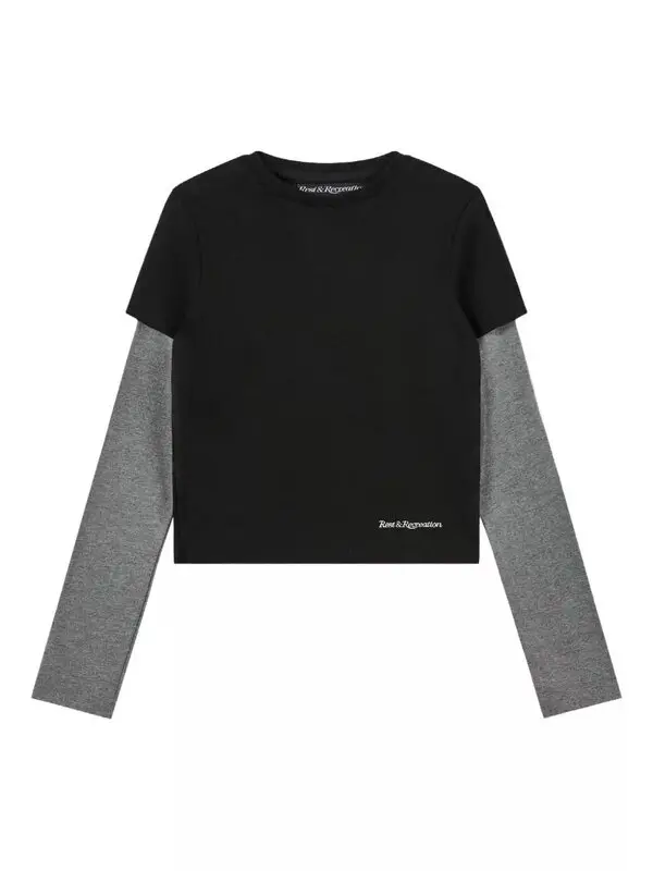 REST&RECREATION Layered Sleeve Top