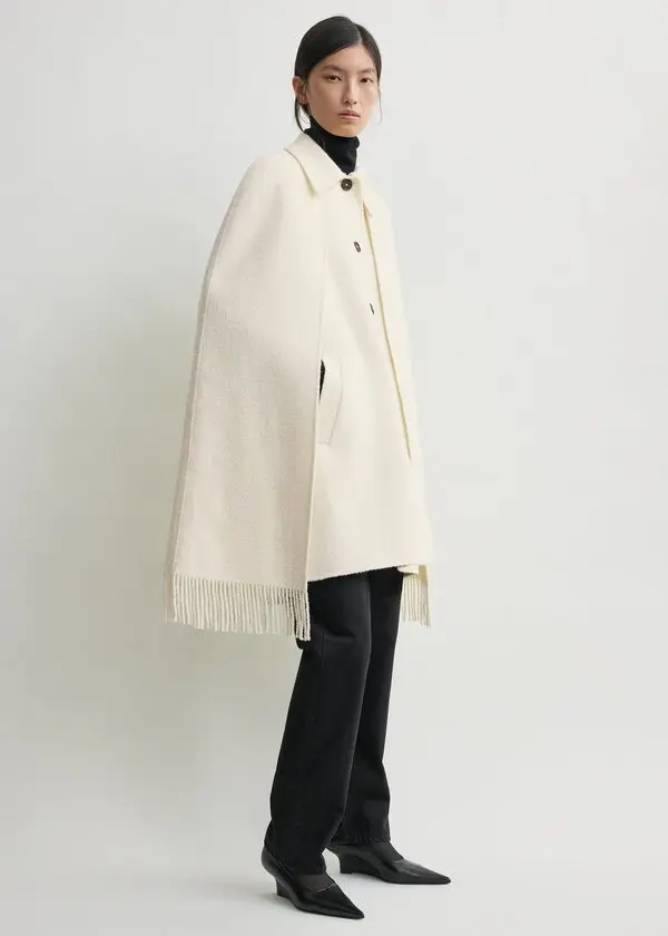 TOTEME Fringe Cape Coat