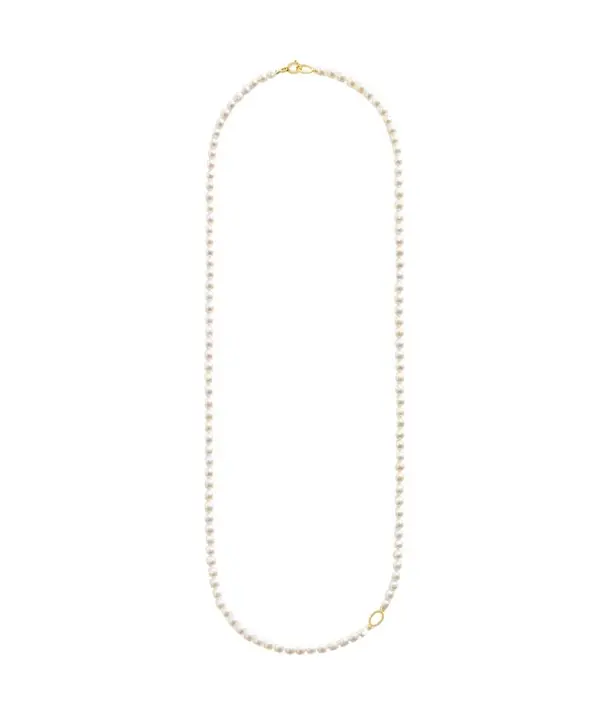 TOTEME Infinity Pearl Necklace - White,gold
