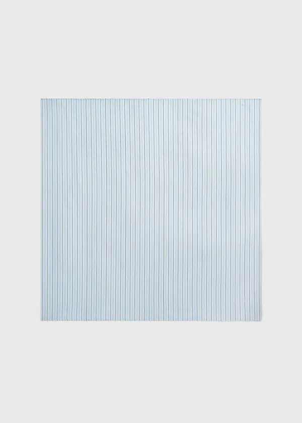 TOTÊME Striped Silk Scarf Ice/white - Ice,white