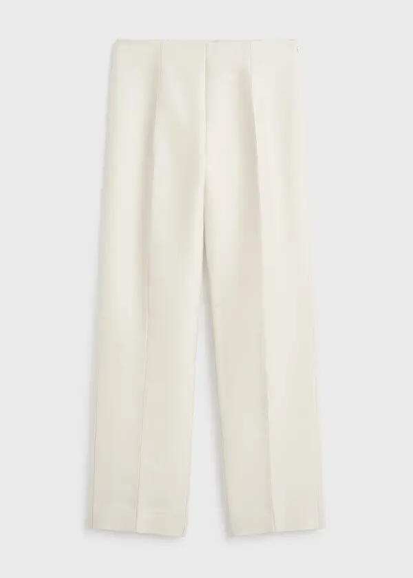 TOTEME Slim Evening Trousers - Ecru