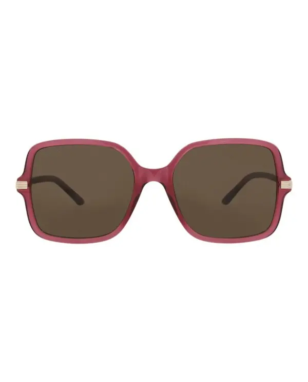 Gucci Square-frame Recycled Acetate Sunglasses - Burgundy Burgundy Brown (gg1449s/30014449/004)