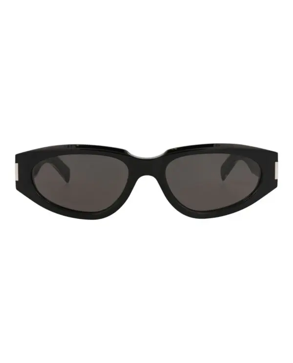 Saint Laurent Round-frame Recycled Acetate Sunglasses - Black Black Grey (sl618/30014642/001)