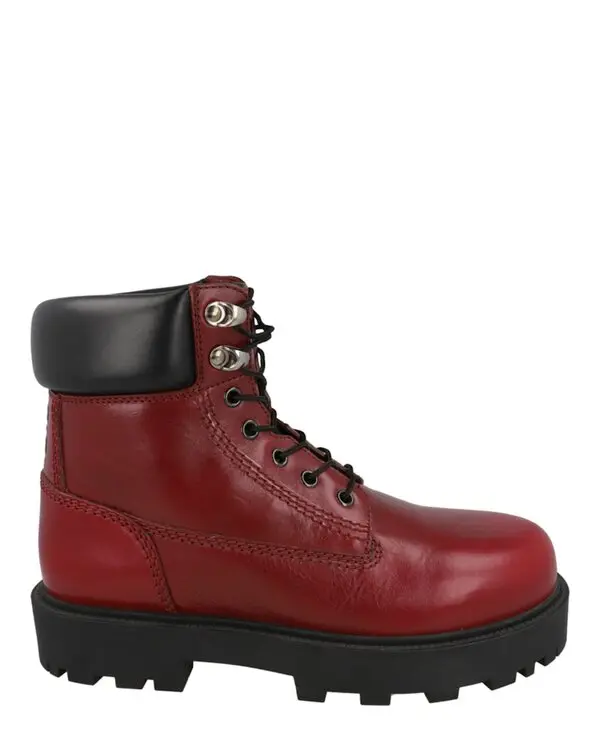 Givenchy Storm Lace-up Boots - Cherry