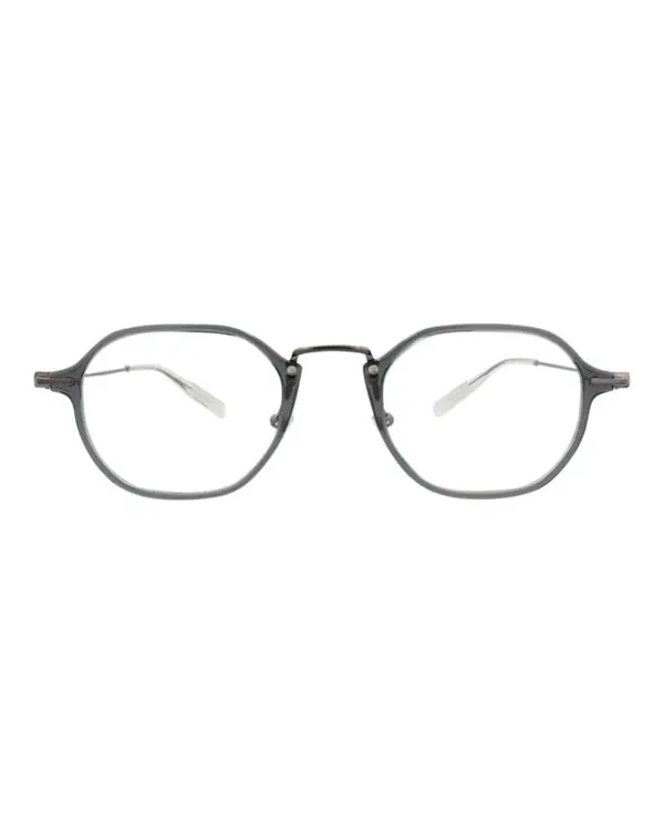 Montblanc Round Frame Optical Frames - Grey Ruthenium Transparent (mb0296o/30014582/003)