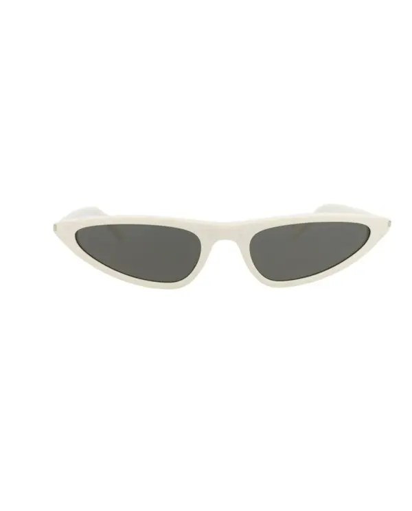 Saint Laurent Cat Eye Sunglasses - White White Grey (sl703/30015705/003)