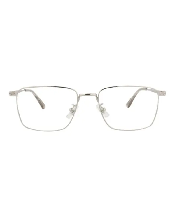Montblanc Metal Square Frame Optical Frames - Silver Silver Transparent (mb0308o/30014594/003)