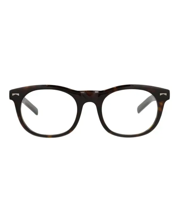 Montblanc Round Acetate Optical Frames - Havana Havana Transparent (mb0229o/30013543/002)