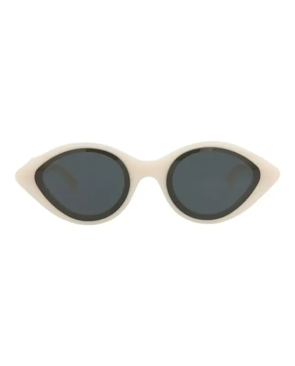 Alaïa Recycled Acetate Cat Eye Sunglasses - White White Grey (aa0069s/30014222/002)