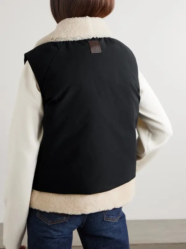 Loewe Shearling-lined Cotton-blend Gilet