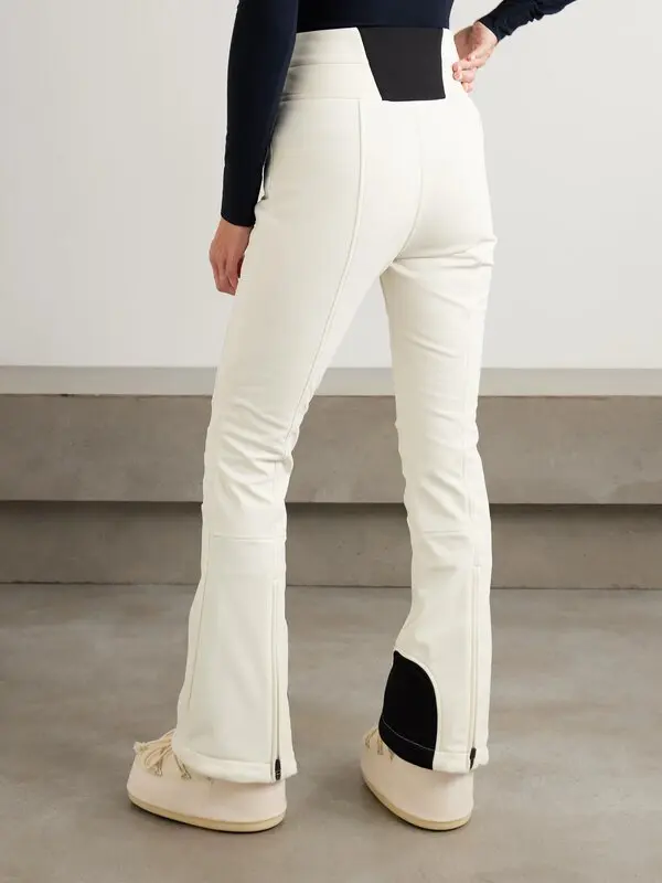 Perfect Moment Aurora Embroidered Bootcut Ski Pants - White