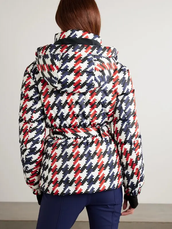 Perfect Moment Candice Hooded Belted Down Ski Jacket