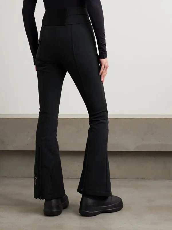 Perfect Moment Aurora Embroidered Bootcut Ski Pants - Black