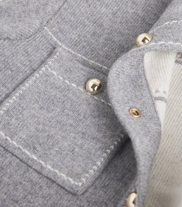 Sandro Wool-blend Topstitched Cardigan