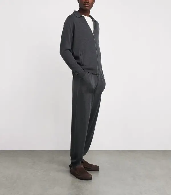 John Smedley Merino Wool Cuffed Sweatpants