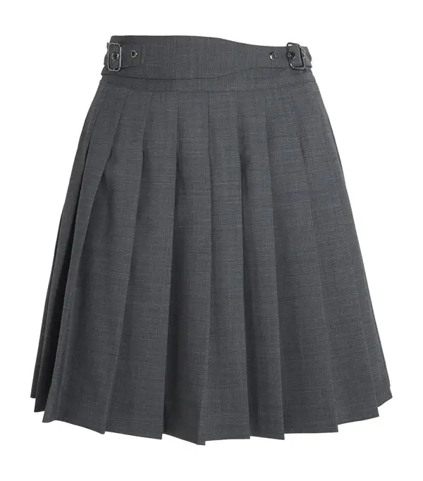 Claudie Pierlot Wool-blend Mini Pleated Skirt