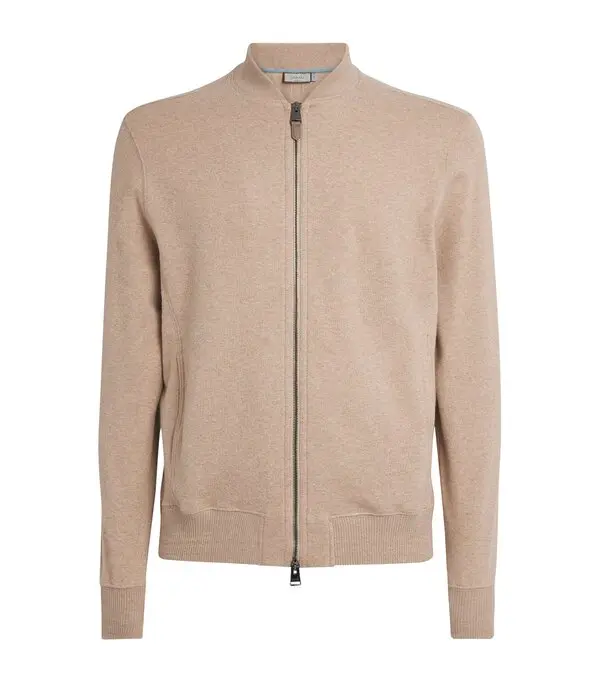 Canali Cotton-cashmere Bomber Jacket