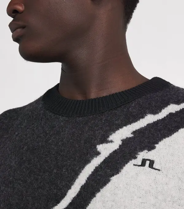 J. Lindeberg Wool-blend Jacquard Jaxton Sweater
