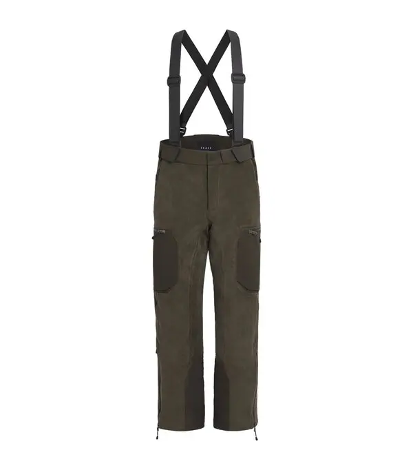 Sease Cotton-blend Corduroy Ski Trousers - Green