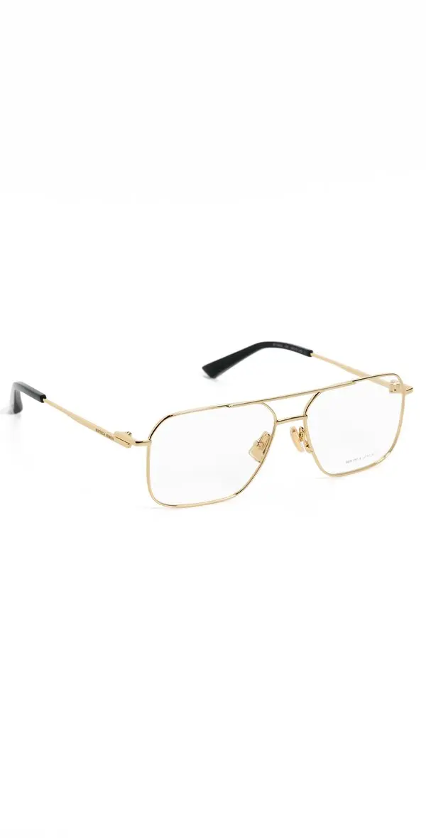 Bottega Veneta Bv1384o Eyeglasses - Gold/transparent