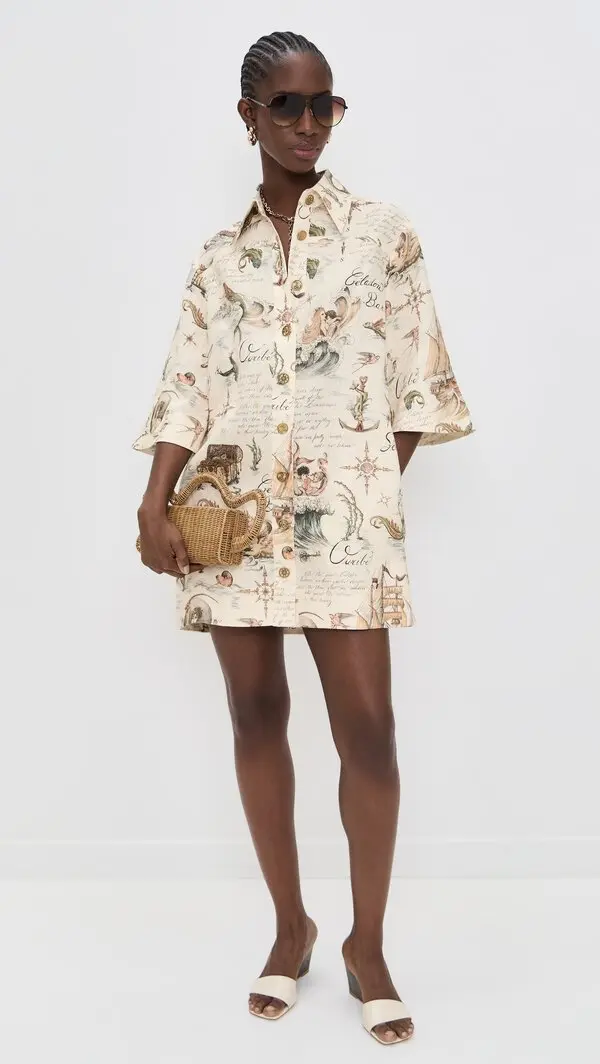 Zimmermann Printed Tunic Dress