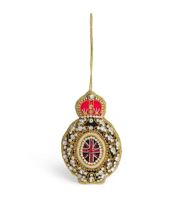 Tinker Tailor Embellished Orb Tree Decoration - Navy